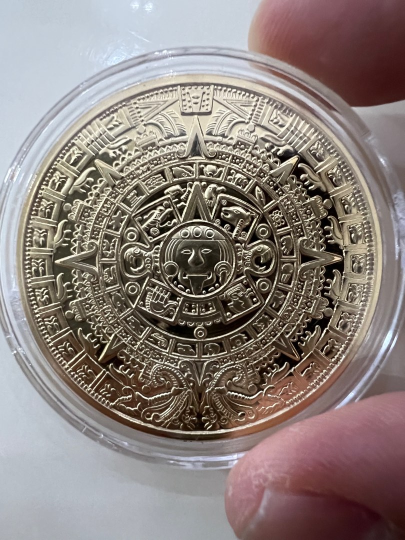 Aztec Mayan calendar coin (Not gold), Hobbies & Toys, Memorabilia ...