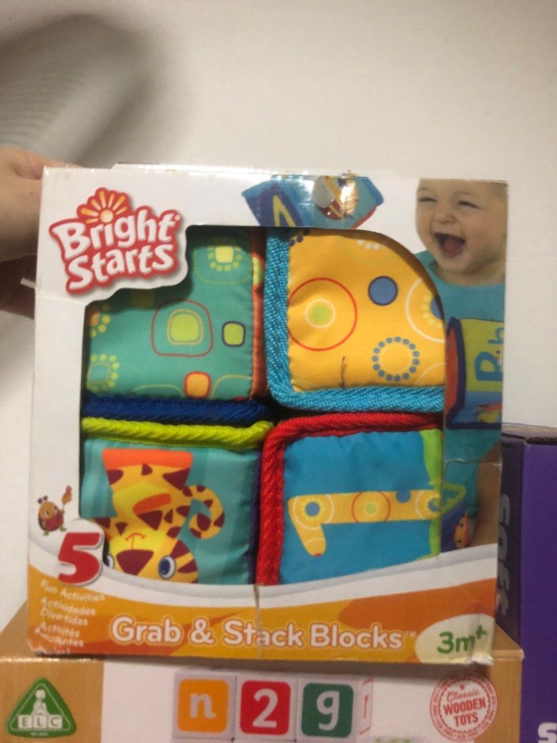 Baby Grab n Stack Blocks, Babies & Kids, Infant Playtime on Carousell