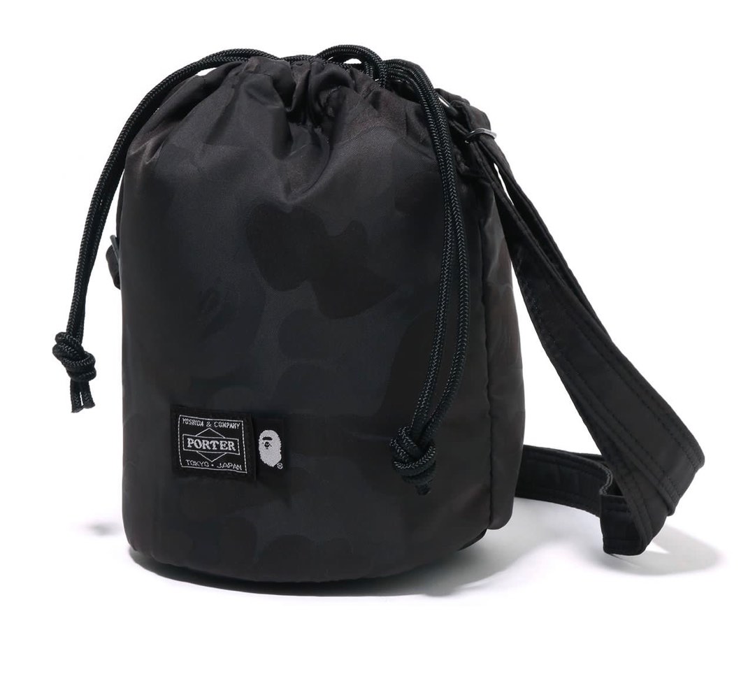 [Limited Time Promo] Bape x Porter Draw String Bag , Men's Fashion ...