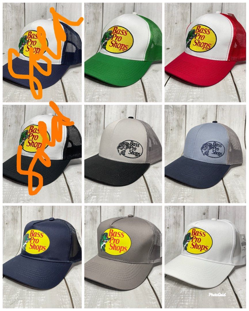 Bass Pro Off- Center Logo Mesh Cap, Men's Fashion, Watches ...