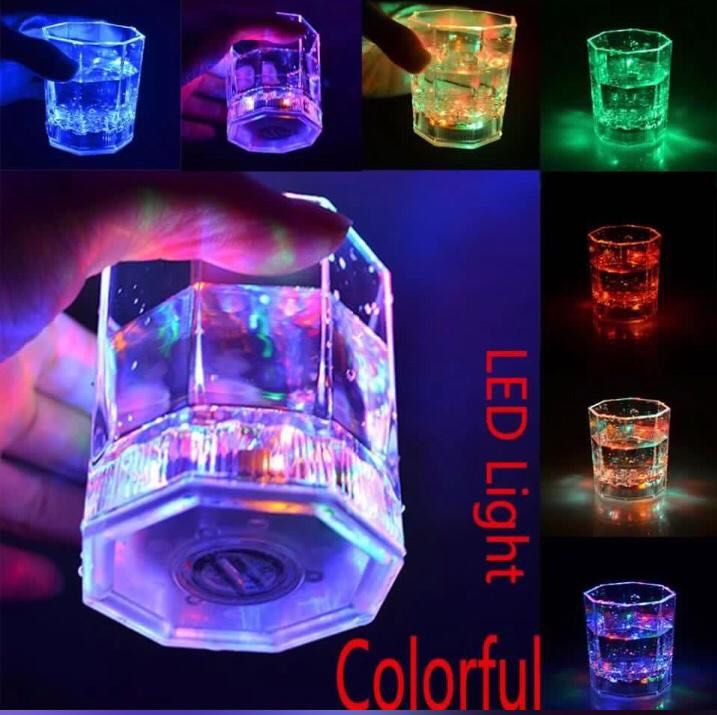 Beautiful eye catching cool led cup that start light up when drinks are ...