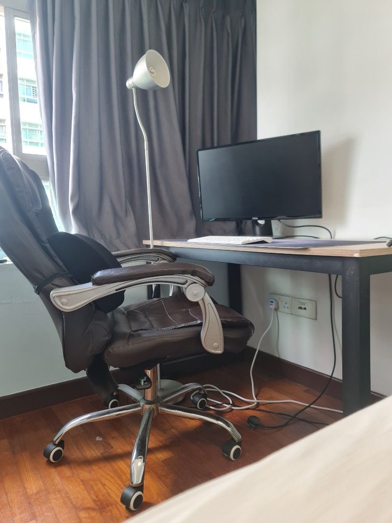 Beautiful study table setup, Furniture & Home Living, Furniture, Tables ...