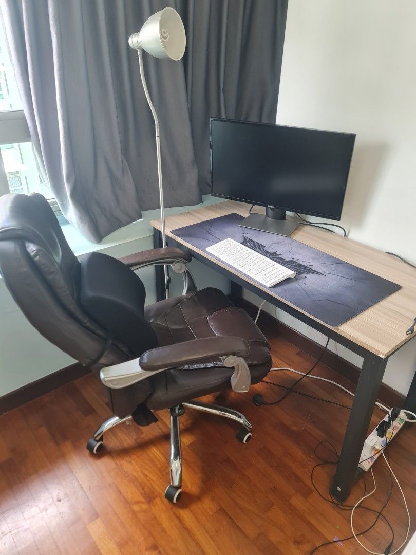 Beautiful study table setup, Furniture & Home Living, Furniture, Tables ...