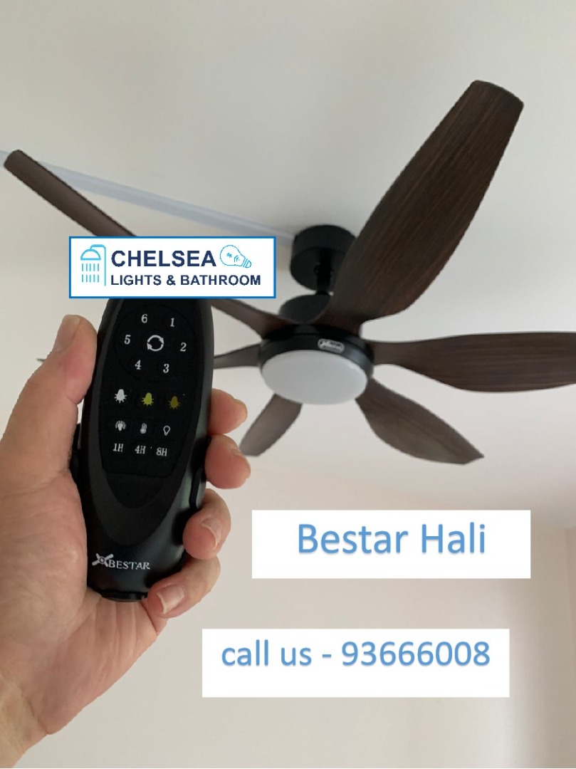 Bestar Hali 56inch DC motor ceiling fan 24W led light -wide coverage ...