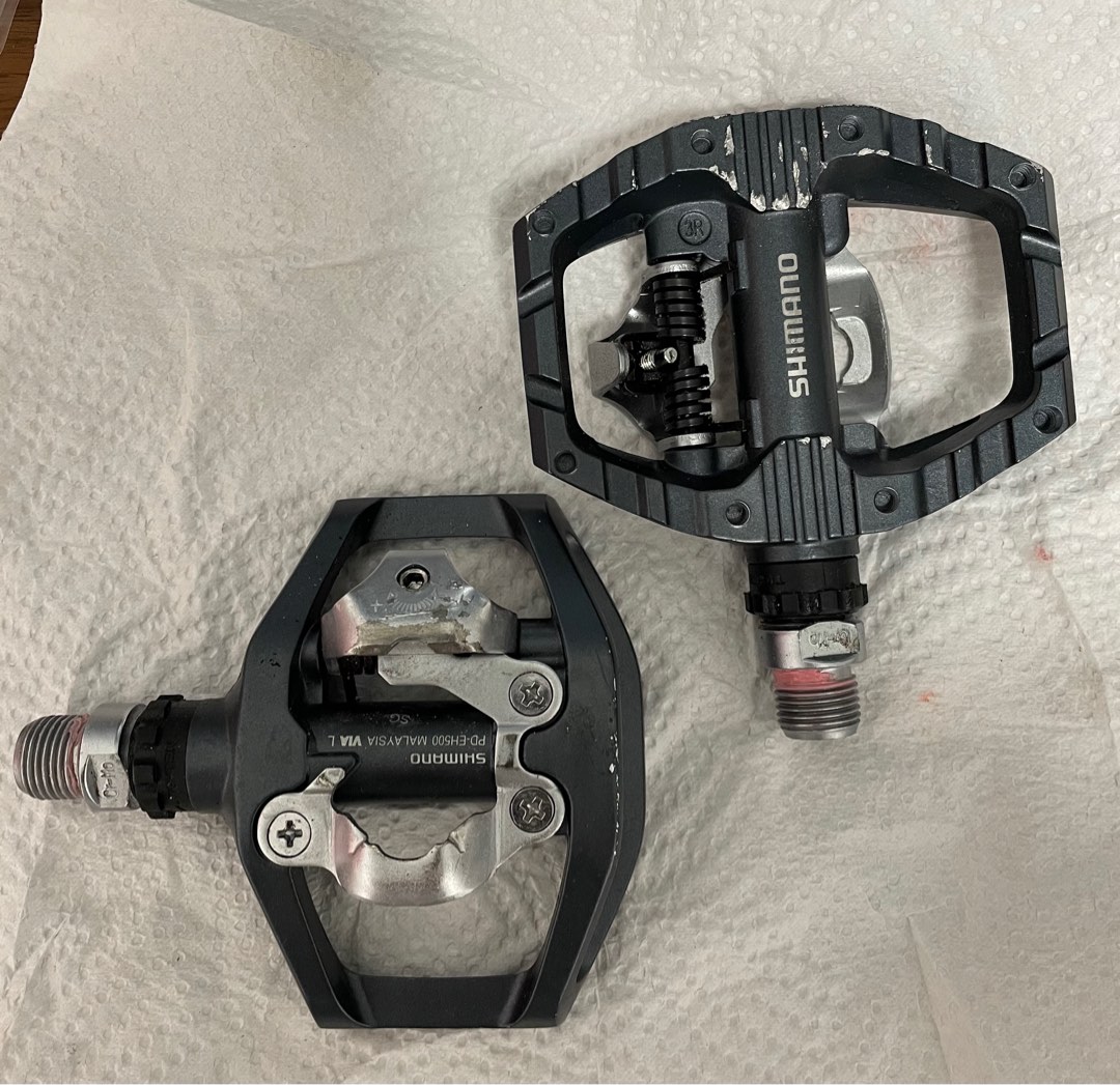 Bicycle pedal PD-EH500 SPD/Platform pedals, Sports Equipment, Bicycles ...
