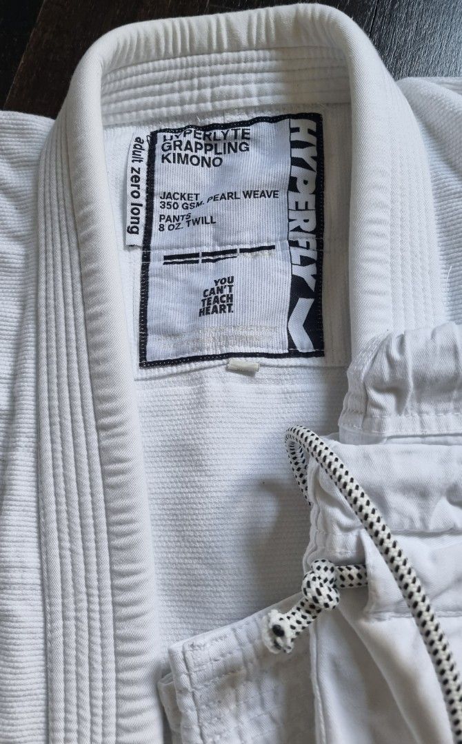 BJJ JIU-JITSU GI Hyperfly Hyperlyte Gi Size A0 Long, Men's Fashion ...