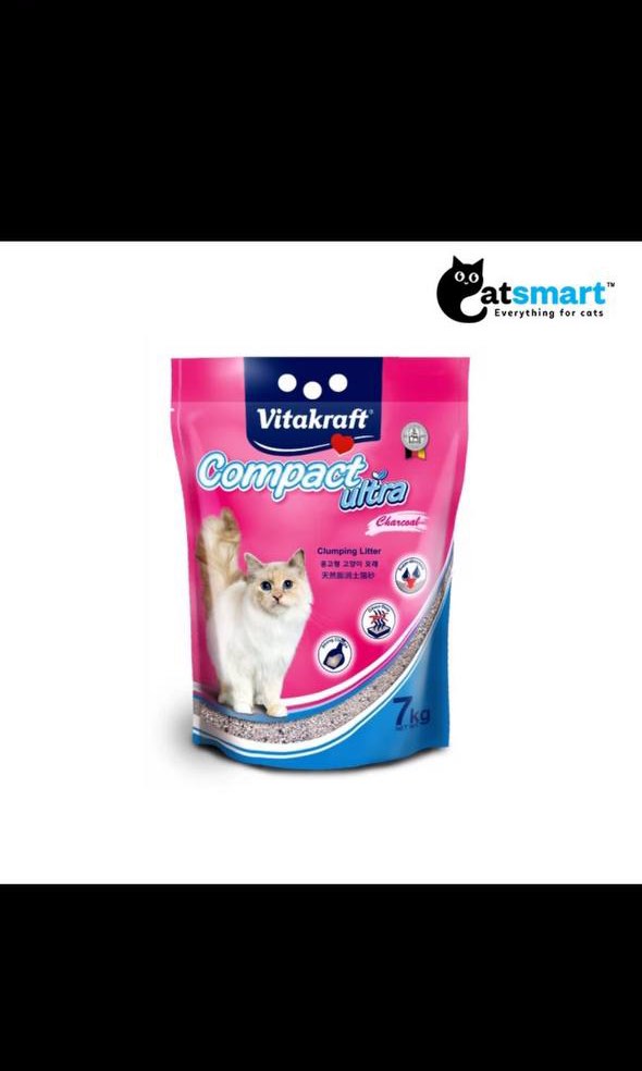 BRAND NEW vitakraft compact ultra charcoal clumping litter, Pet ...