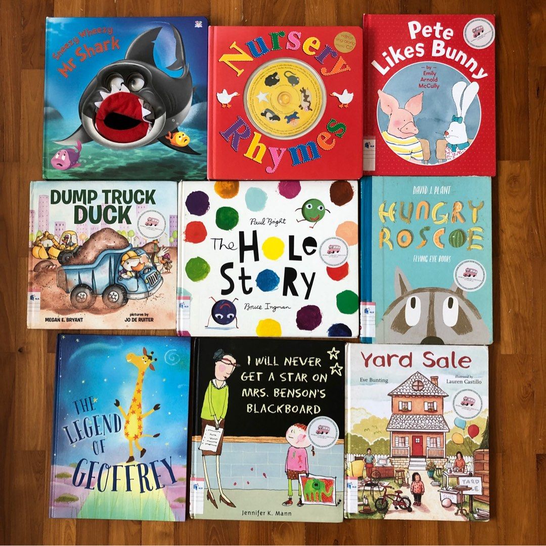 Bundle of 9 English hard cover pictorial picture story books for babies ...