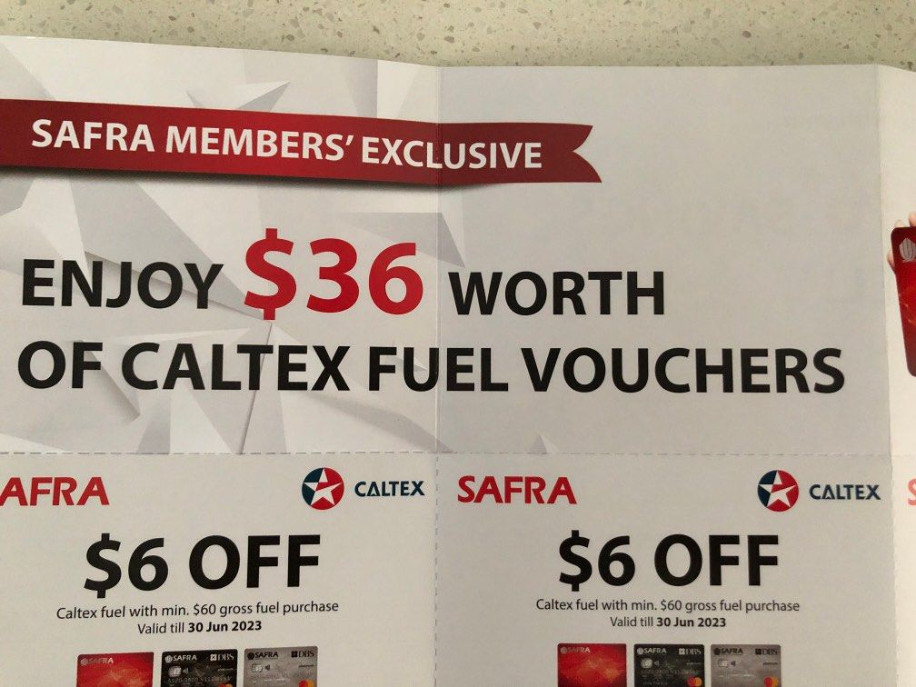 Caltex Petrol Fuel Vouchers $36, Tickets & Vouchers, Vouchers on Carousell