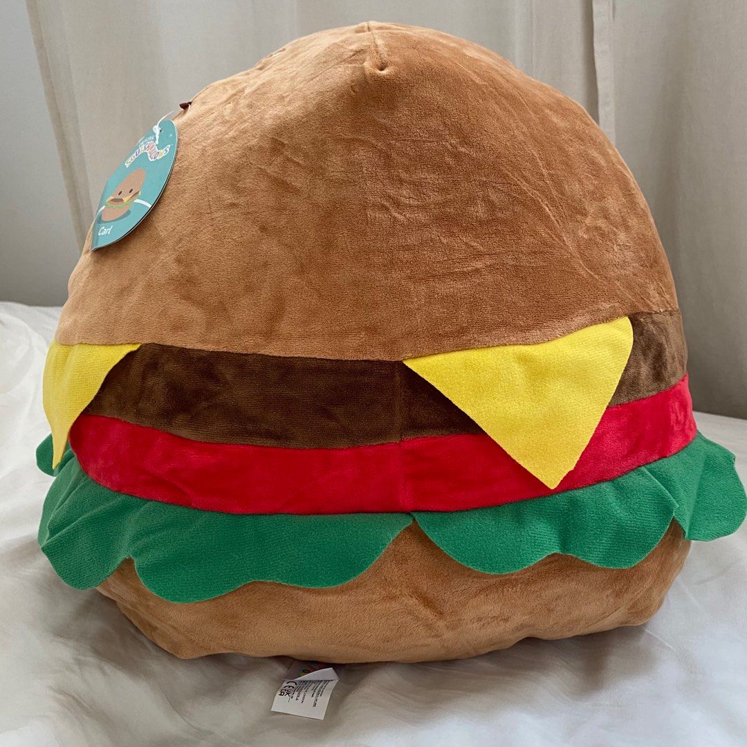 Carl the Cheeseburger 16" Squishmallow, Hobbies & Toys, Toys & Games on ...