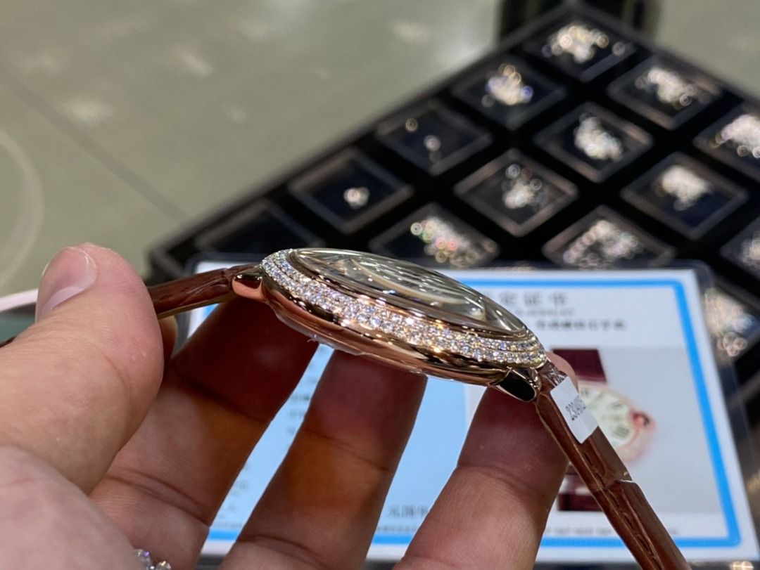 Cartier blue balloon 42mm diameter 18K gold men's watch mechanical men ...