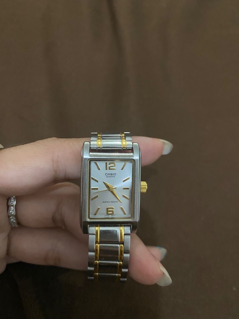Casio two tone vintage watch, Women's Fashion, Watches & Accessories ...