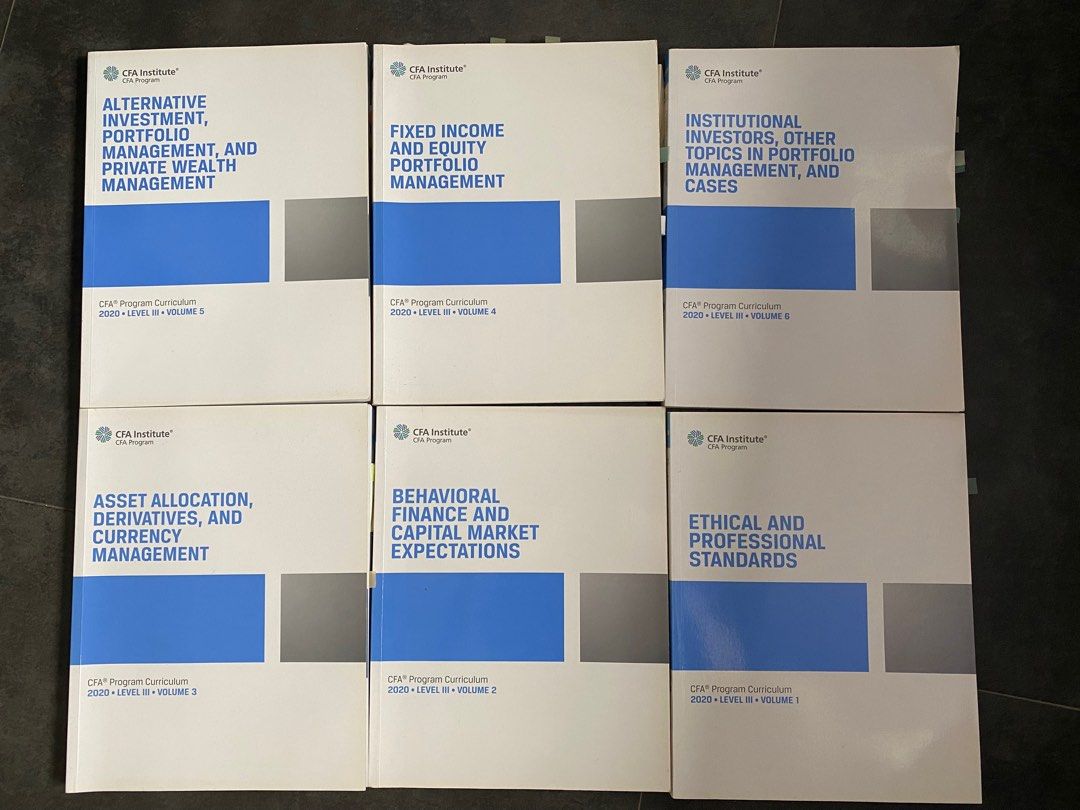 CFA Level 3 text books, 興趣及遊戲, 書本 & 文具, 教科書 - Carousell