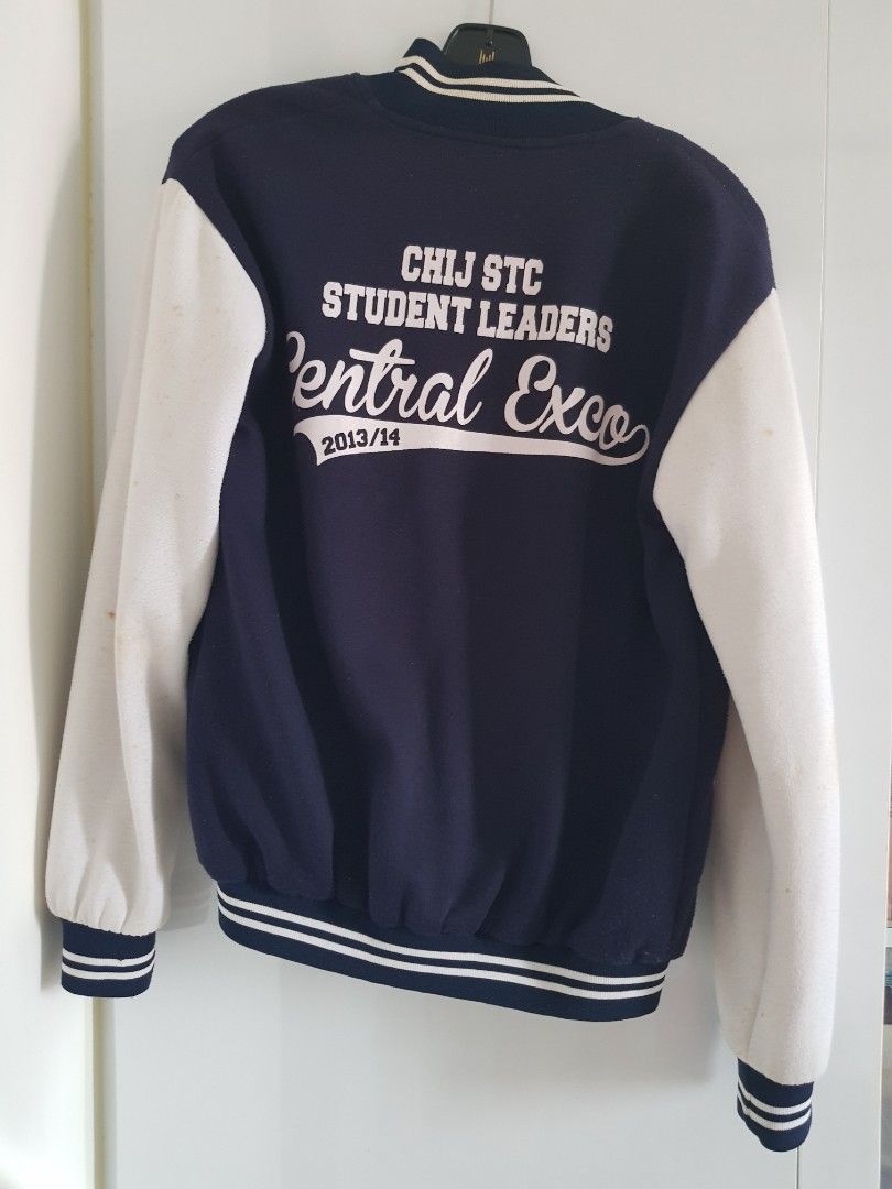 CHIJ stc Central council 2013 and 14 varsity jacket, Women's Fashion ...