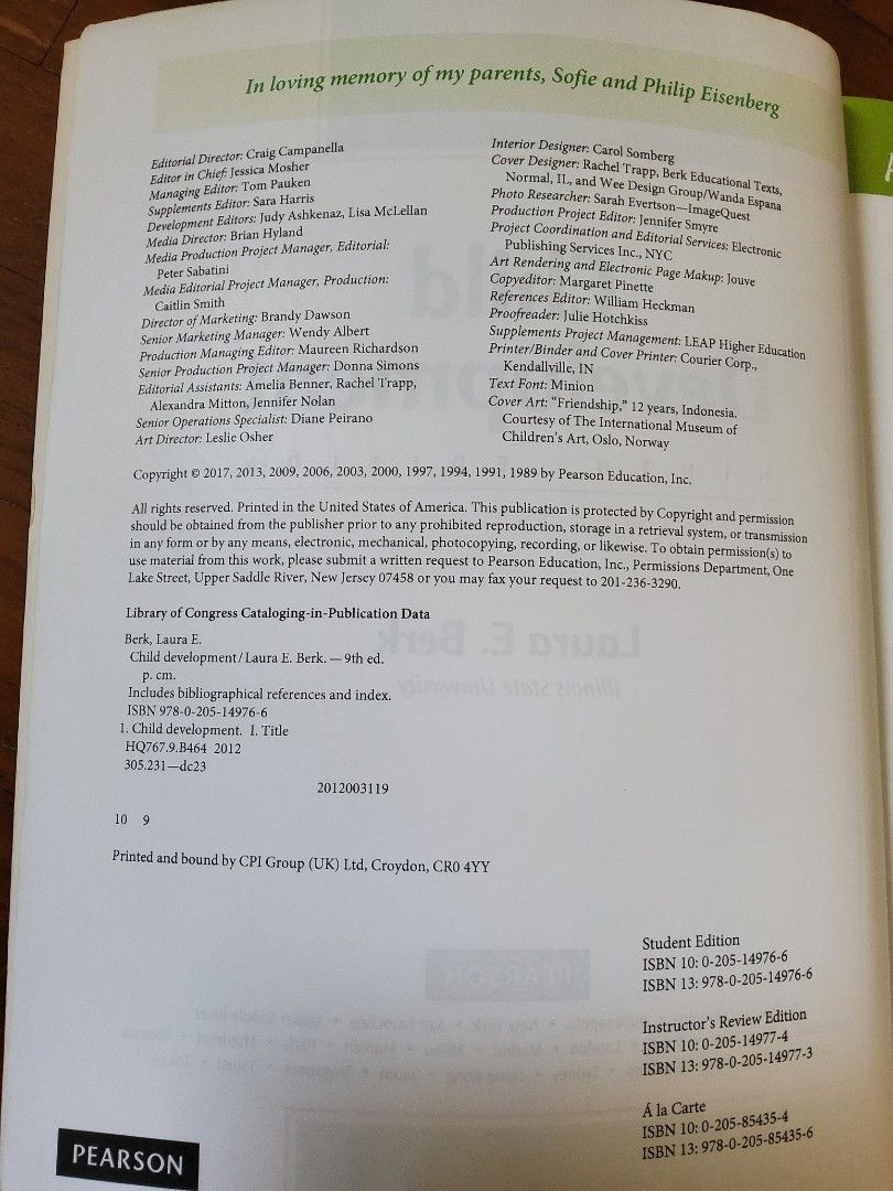 Child Development by Berk, Hobbies & Toys, Books & Magazines, Textbooks ...