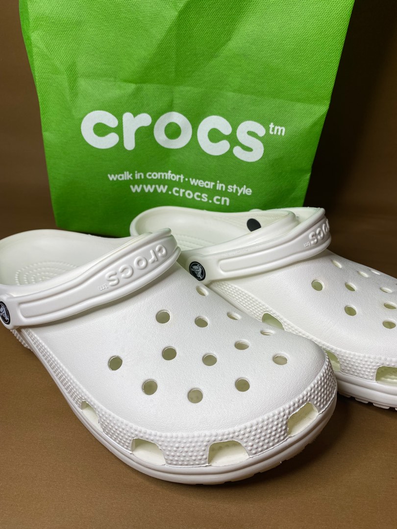Classic clog in white - Crocs, Men's Fashion, Footwear, Casual Shoes on ...