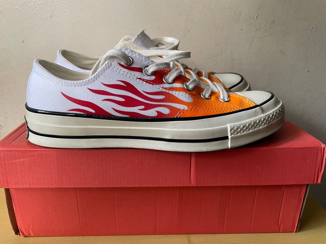 Converse Chuck 70 Flames (white), Men's Fashion, Footwear, Sneakers on ...