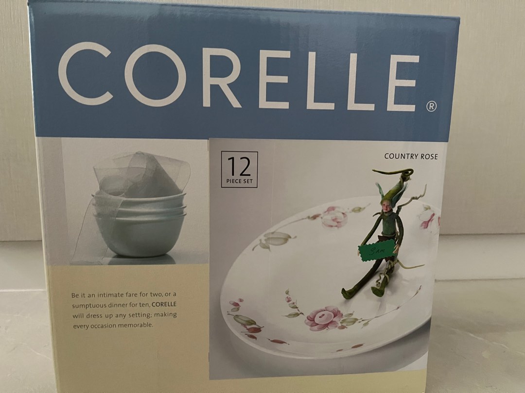 Corelle Country Rose 12-pc Dinner Set, Furniture & Home Living ...