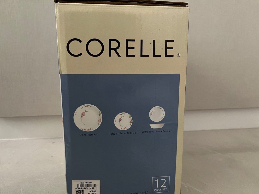 Corelle Country Rose 12-pc Dinner Set, Furniture & Home Living ...