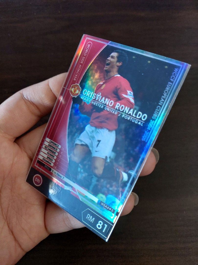 CRISTIANO RONALDO WCCF ROOKIE HOLO FOOTISTA SOCCER CARDS NOT MESSI MBAPPE HAALAND, Hobbies ...