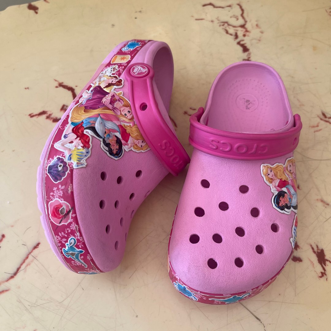 Crocs disney princess j3, Babies & Kids, Babies & Kids Fashion on Carousell