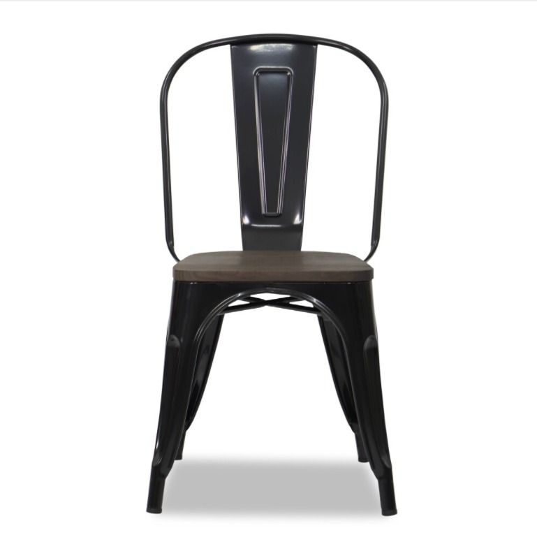 CSC 001A, CSC 001 Retro Metal Chair, Retro Metal Chair with Wooden Seat ...