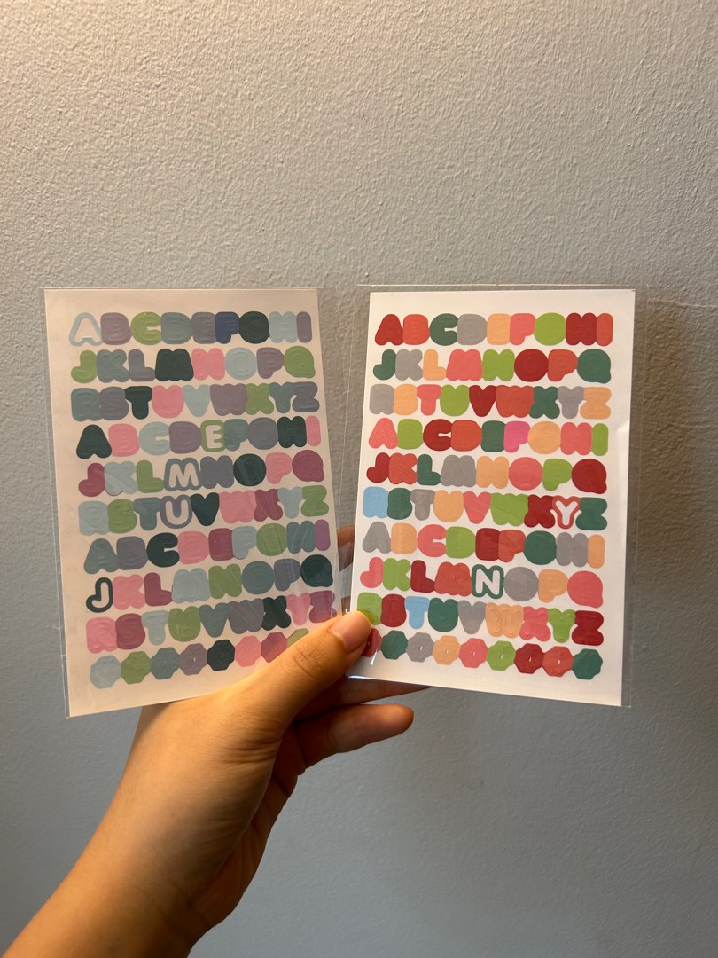 Cute alphabet stickers, Hobbies & Toys, Stationery & Craft, Craft ...