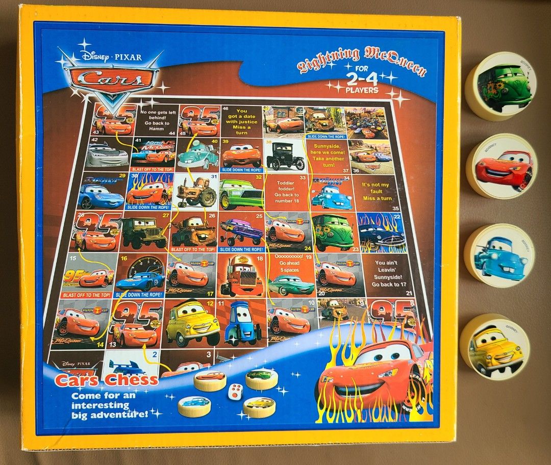 Disney Pixar Cars Chess, 興趣及遊戲, 玩具 & 遊戲類 - Carousell
