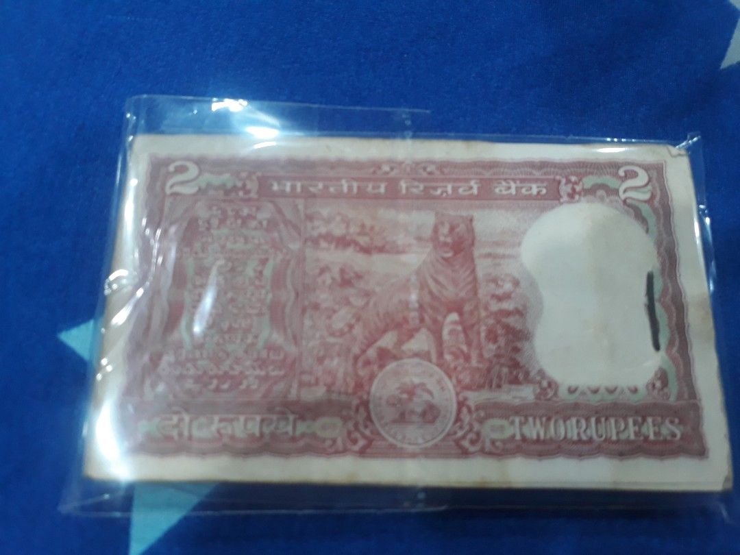 Dr. Manmohan Singh 99N ( last prefix ) 2 Rupees , Tiger 100 notes ...