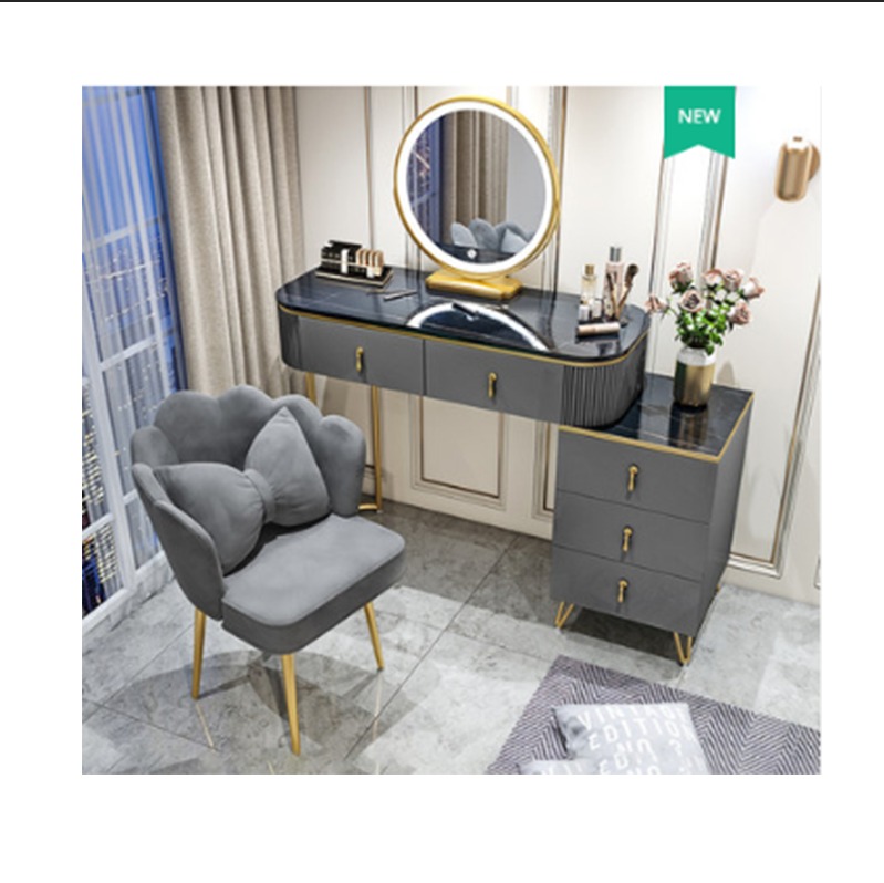 Dressing table /Black&Grey Dresser /toilet table /bureau with mirror ...