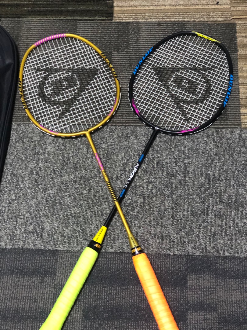 DUNLOP neon with grip tape slightly use, available colors neon green ...