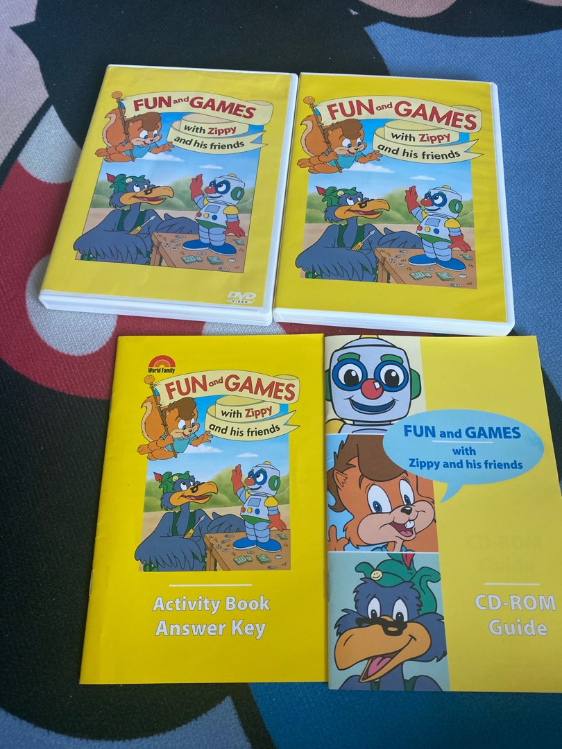 DWE World Family (Zippy and his friends) Fun and Games 2 張DVD, 興趣及遊戲, 音樂、樂器 & 配件, 音樂與媒體 - CD 及 ...
