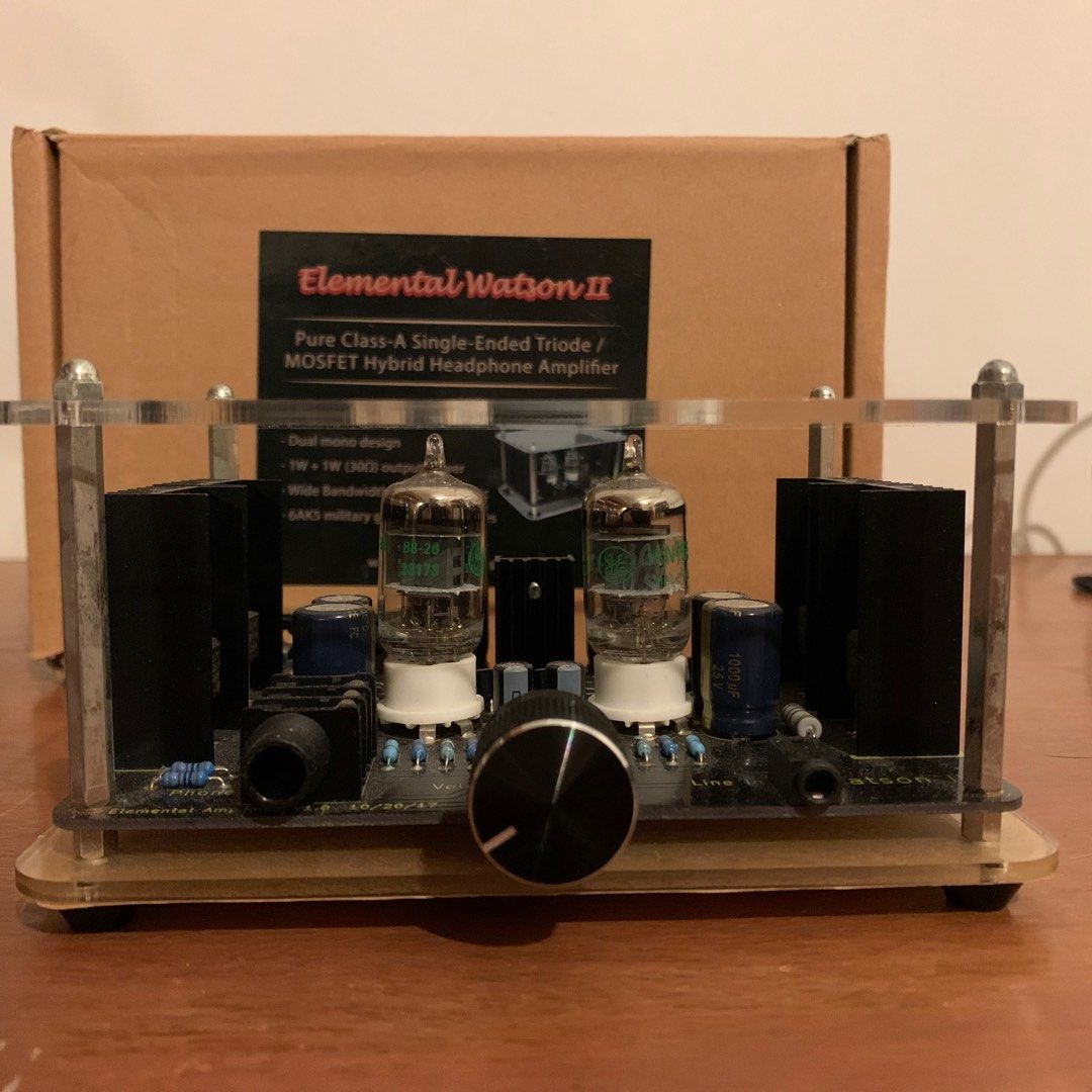 Elemental Watson II [ Class A Tube Hybrid Headphone Amplifier ] [ EF95 ], Audio, Soundbars ...