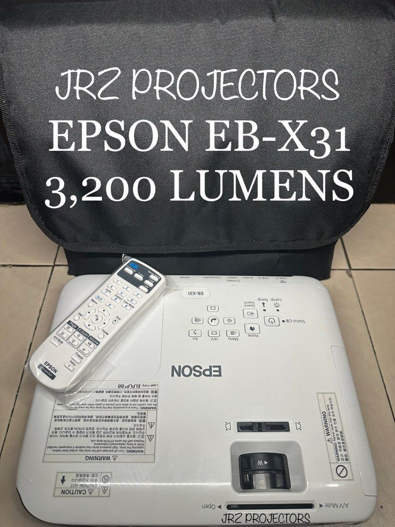 EPSON EB-X31 XGA PROJECTOR 3,200lumens, TV & Home Appliances, TV ...