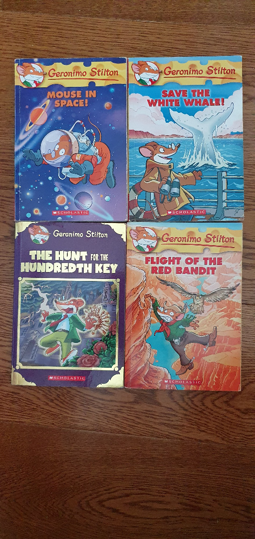 Geronimo Stilton Books - Mouse in space, Save the white whale, Flight ...