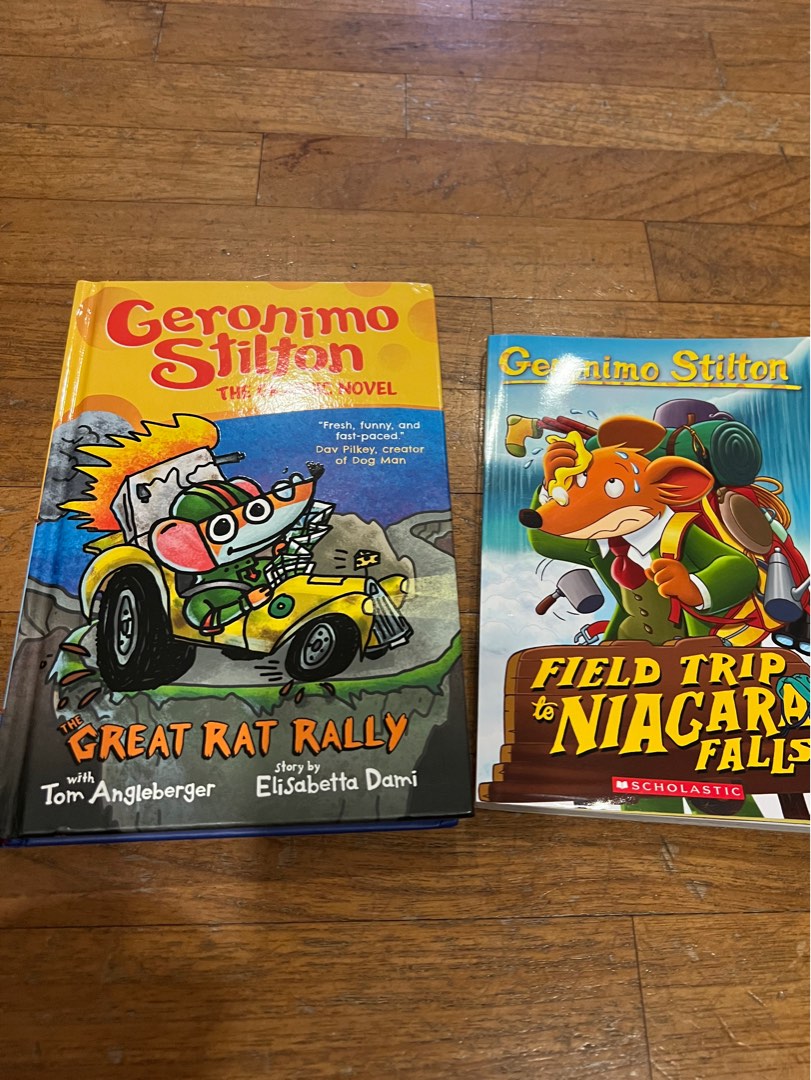Geronimo Stilton The Great rat rally A Graphic Novel and #24 Niagara ...