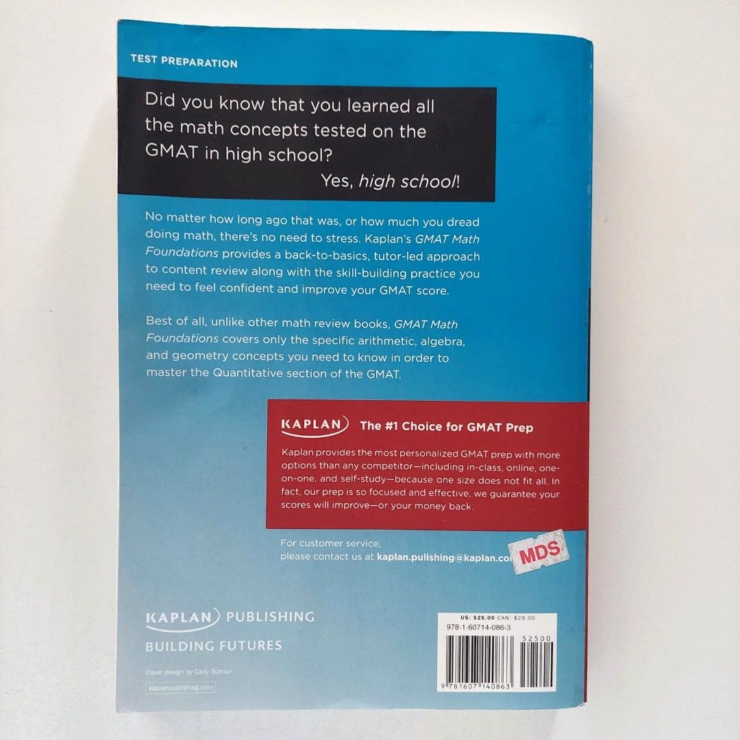 GMAT Math Textbook Kaplan, Hobbies & Toys, Books & Magazines, Textbooks ...