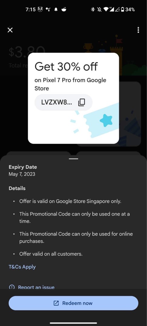 Google Pixel 7 Pro 30% Promo Code, Tickets & Vouchers, Vouchers on ...