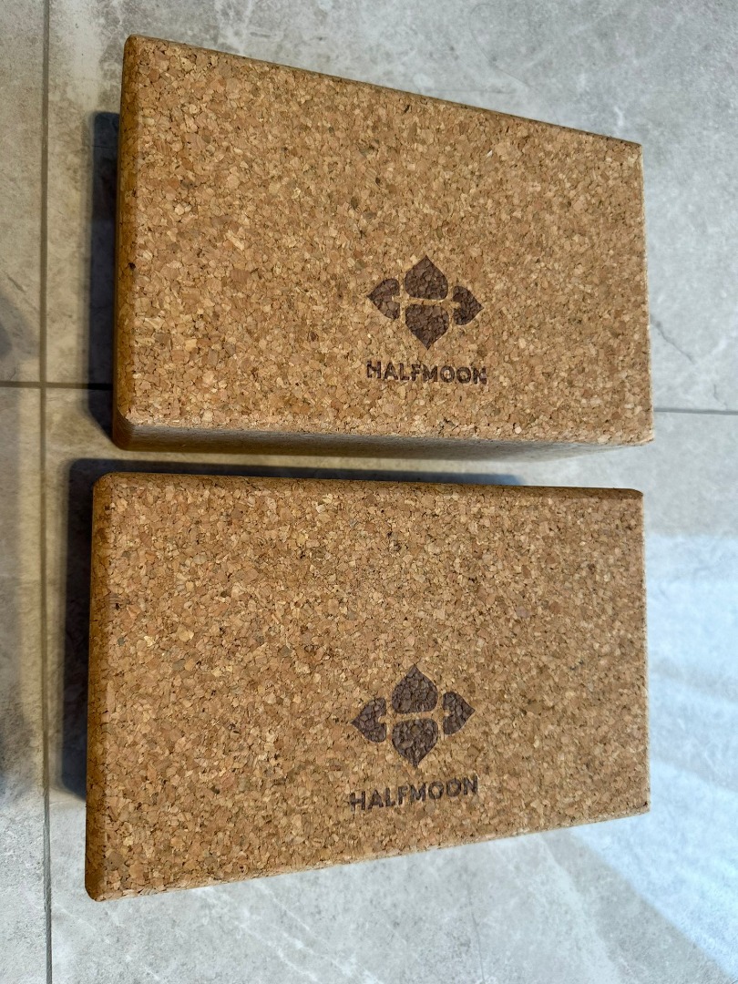 Half Moon Yoga Blocks (New), Sports Equipment, Exercise & Fitness ...