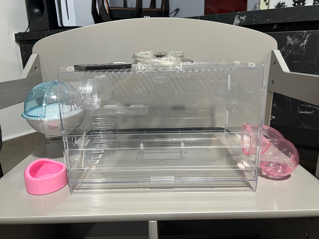 Hamster 30cm DIY Acrylic Cage, Pet Supplies, Homes & Other Pet ...