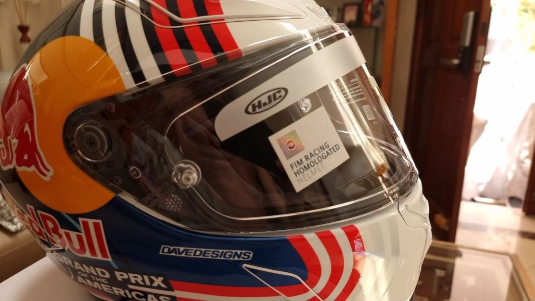 HJC RPHA 1 RED BULL FIM RACING HOMOLOGATED MOTORCYCLE HELMET ...