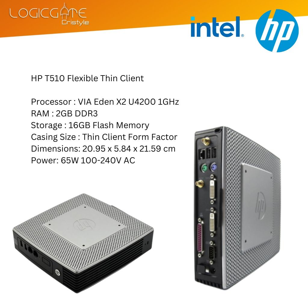HP ThinClient T510/T5570 Dual Core 2GB DDR3 16GB Flash SSD Mini PC, Computers & Tech, Desktops ...