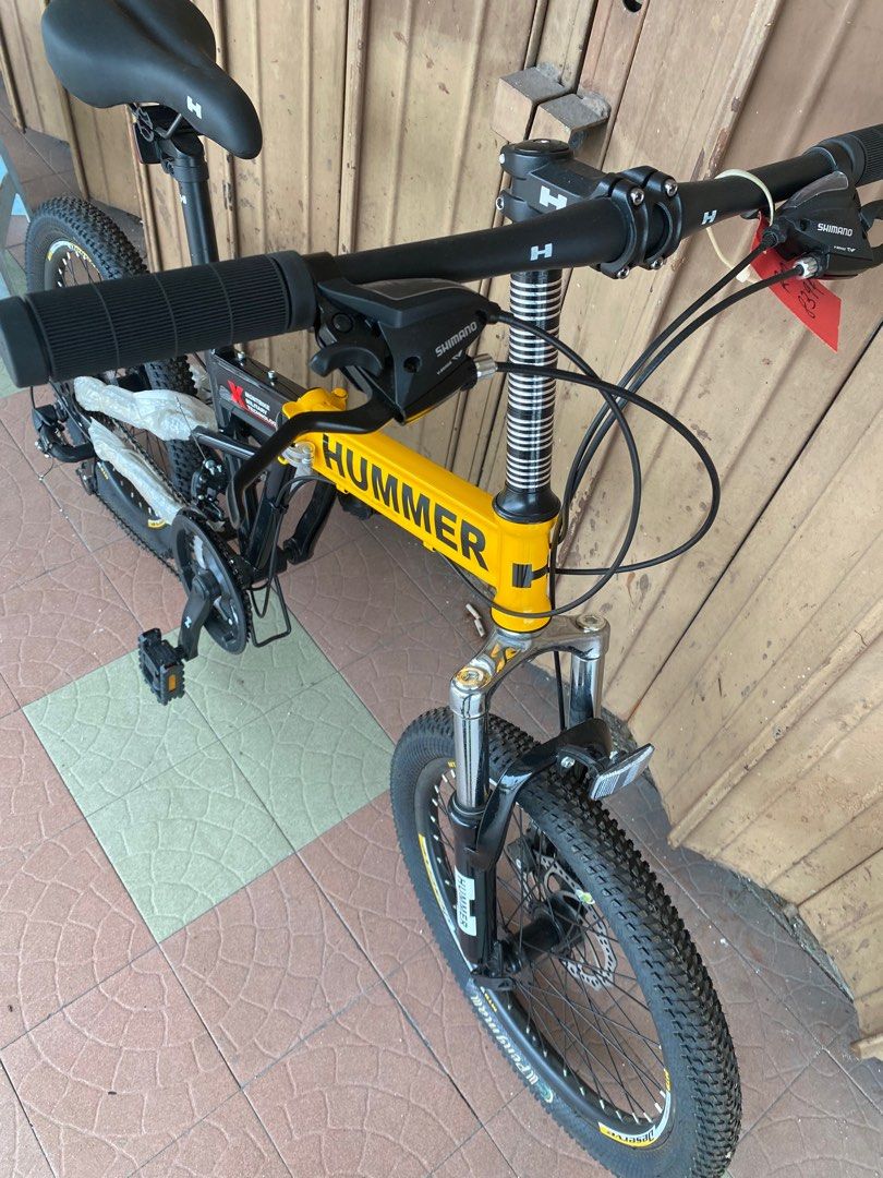 Hummer Folding bike 20er 24S Shimano Suspension Disc Break Foldable ...