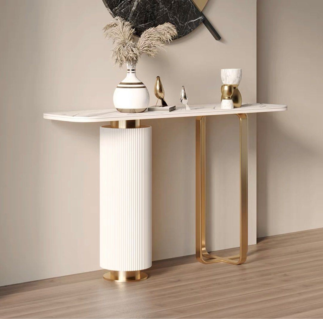 IDANAS Luxury Marble Console Table, Furniture & Home Living, Furniture ...