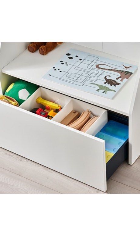 Ikea Bookcase, Bookshelf, BERGIG Book display with storage White ...