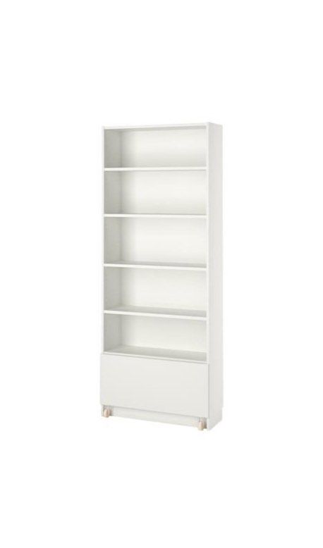 Ikea Bookcase, Bookshelf, BILLY Bookcase with drawer White ,80×30×202 ...