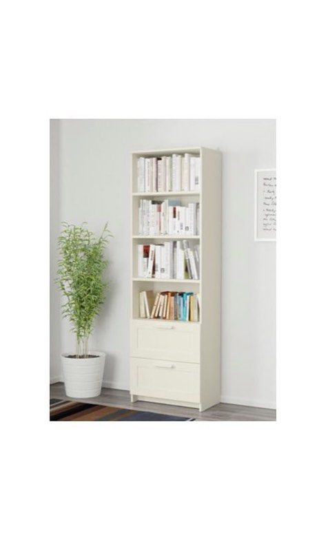 Bookcase, Bookshelf, BRIMNES Bookcase White, 60x190 Malm Brimnes Hemnes ...