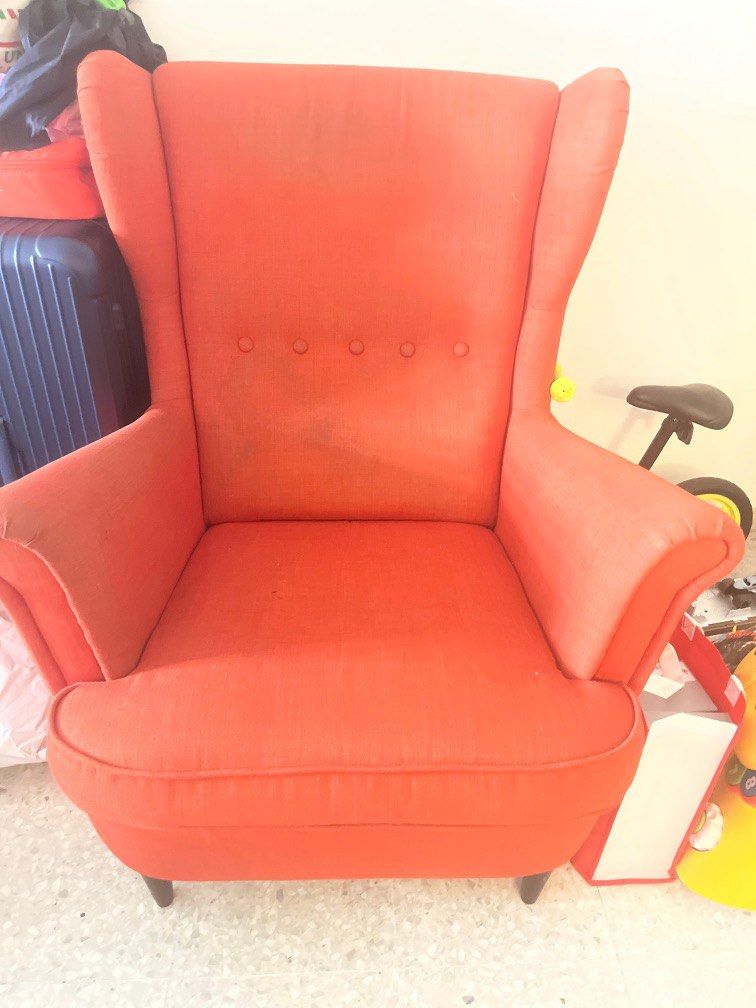 Ikea Strandmon Arm chair, Furniture & Home Living, Furniture, Chairs on ...