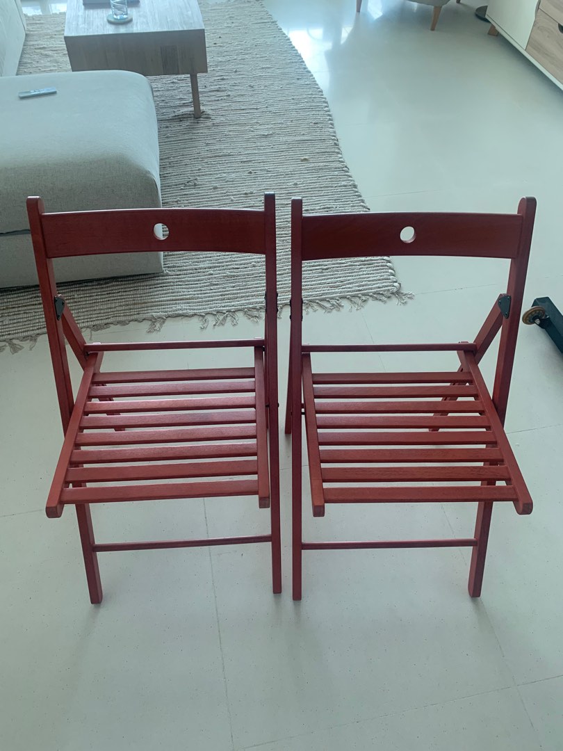 Ikea Terje Folding Chair x2, Furniture & Home Living, Furniture, Chairs on Carousell