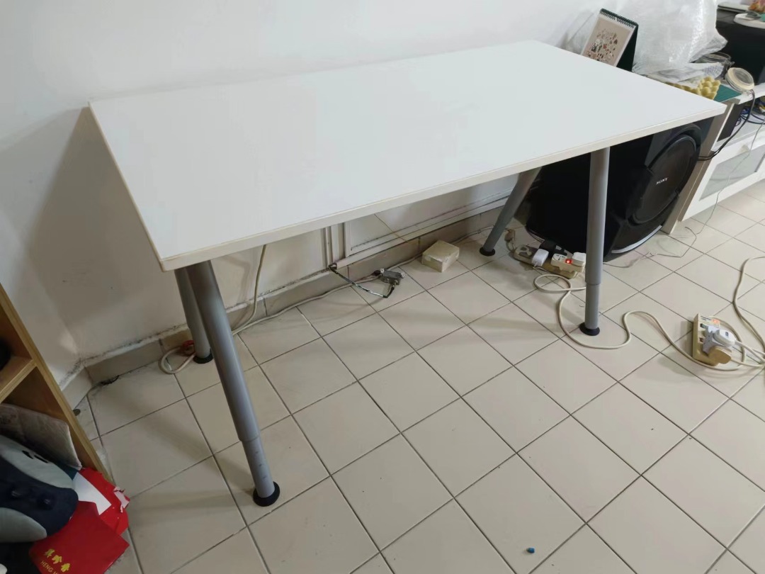 IKEA THYGE table (adjustable height), Furniture & Home Living ...